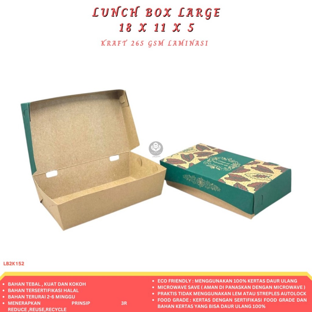 Paper Lunch Box Large Lunch Box Large Material 265 Gsm (LB2K152 ...