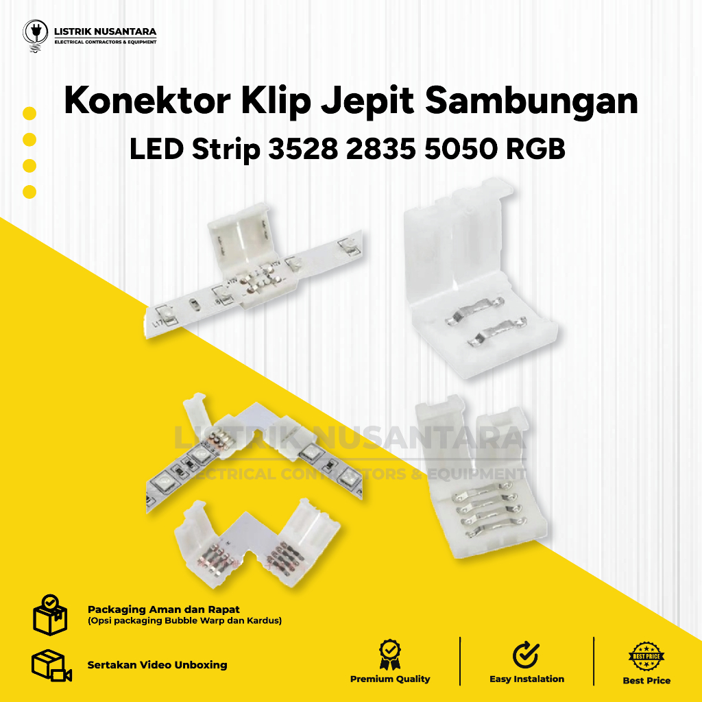 3528 2835 5050 RGB 2 4 Pin LED Strip Connection Clamp Clip Connector ...