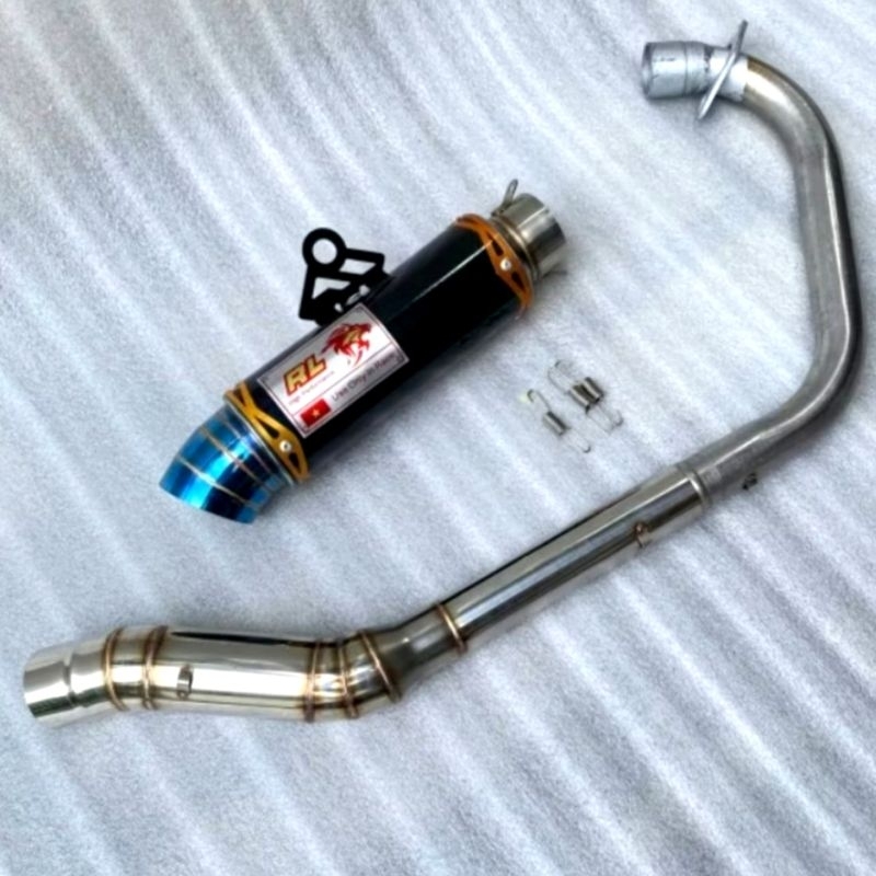 Red LEO EKZOS RED LEO MUFFLER 32Mm Manifold for Y15/Y15ZR LC 135 RS 150 ...