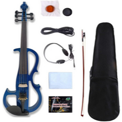 5 Strings Electric Viola 16 inch Full Size Solid Wood Ebony Accessories ...