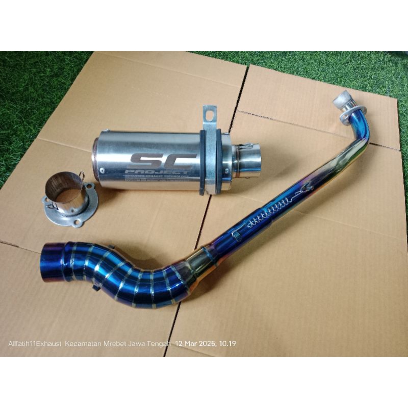 SC project Pipe 51mm canister conical open specs exhaust Pipe for Wave ...