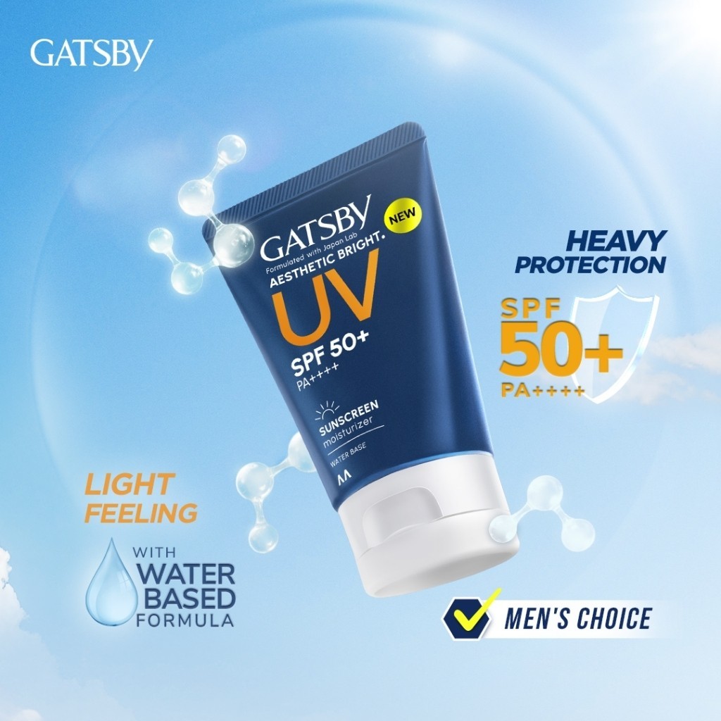 Gatsby SPF 50+ Aesthetic Bright UV Light Feeling with Water Based ...