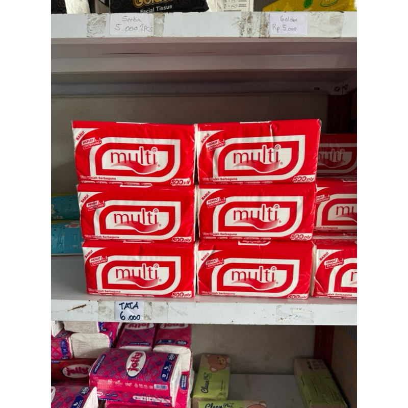 Multi Tissue 500 ply pack of 6 pcs | Shopee Malaysia