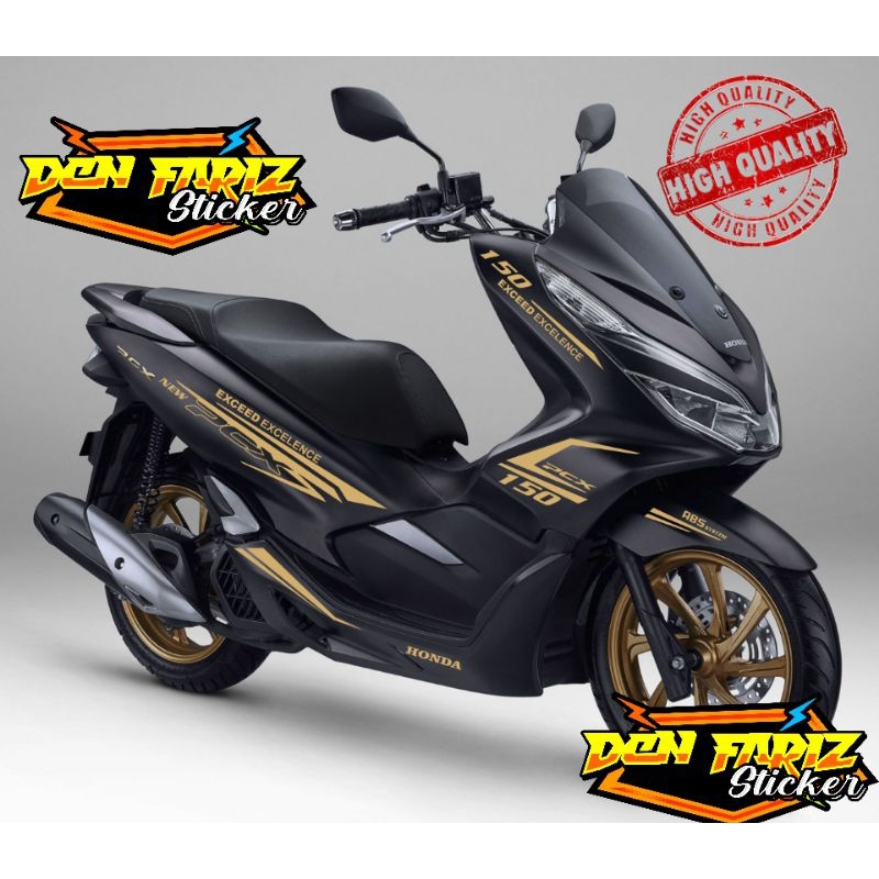 MERAH HITAM PUTIH Latest pcx 150 stickers pcx 150 full body stickers ...