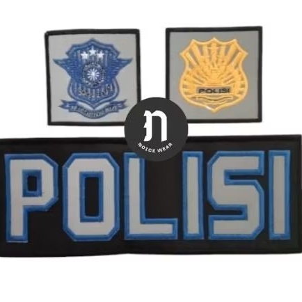 Police Embroidered Logo: A Set of Removable Adhesive Logos | Shopee ...