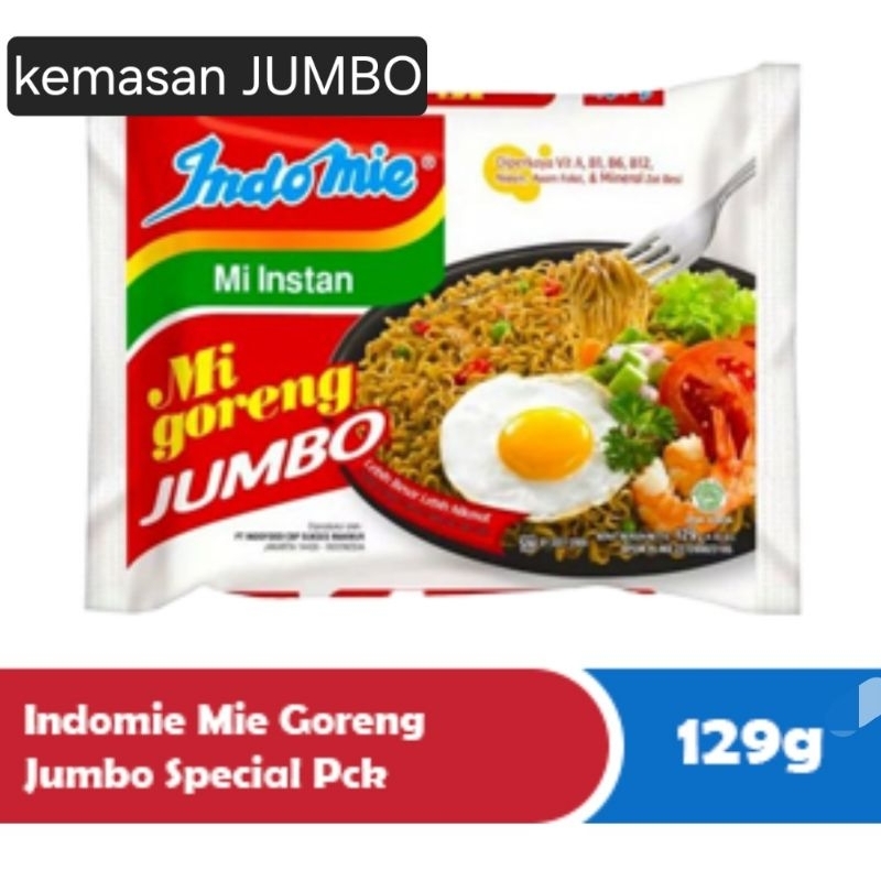 Fried indomie jumbo packaging 129gr×1pcs | Shopee Malaysia