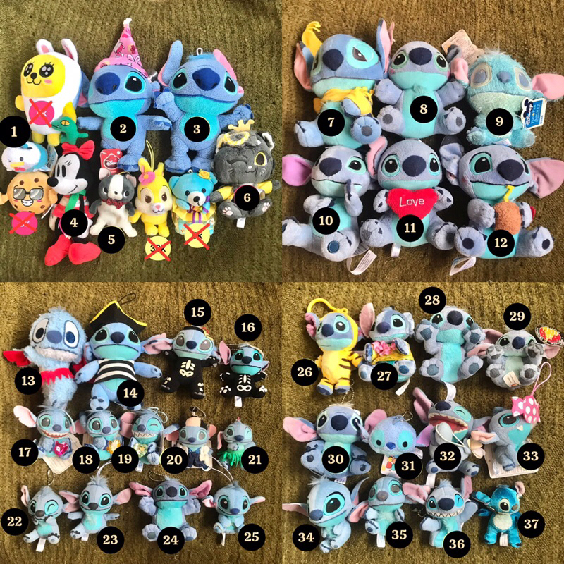 GANTUNGAN Ready - Stuffed Doll Ganci Keychain Display Plushie Bagcharm Mickey Minnie Donald Cat ...