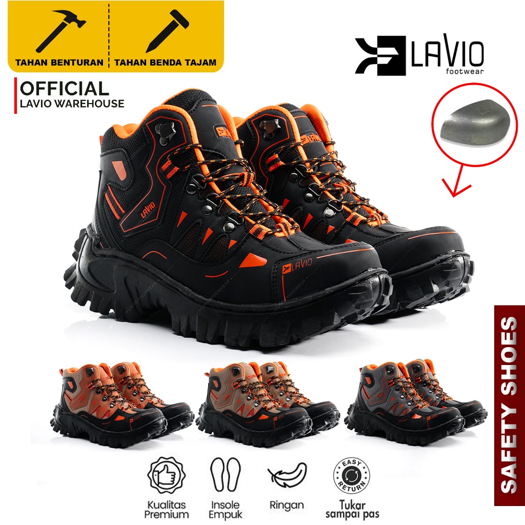 LAVIO ORIGINAL SAFETY SHOES WITH IRON TOE MUNCAK MOUNTAIN SEPTI MEN'S ...