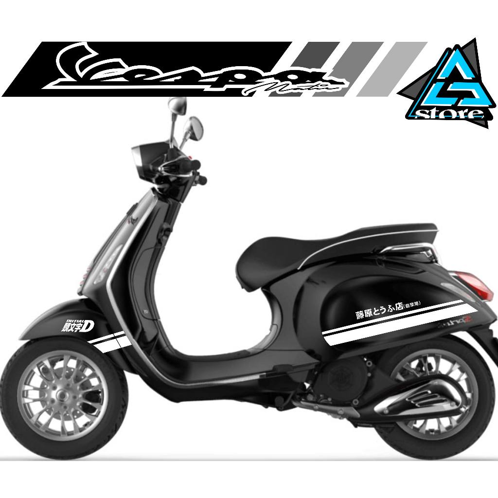 Initial CUTTING STICKER D/V.525A/STRIPING VESPA SPRINT, PRIMAVERA ...