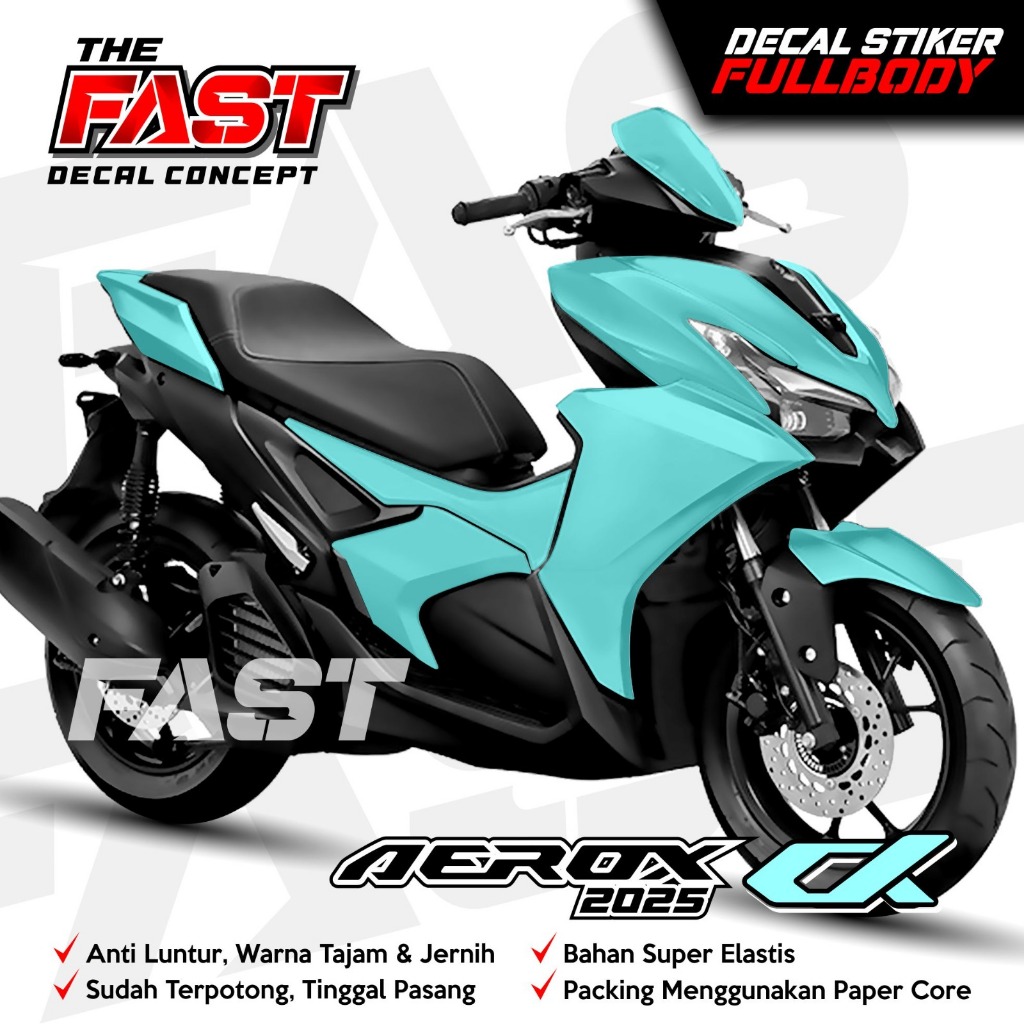 Latest 2025 Yamaha Aerox Alpha Full Body Sticker Plain Simple Color ...