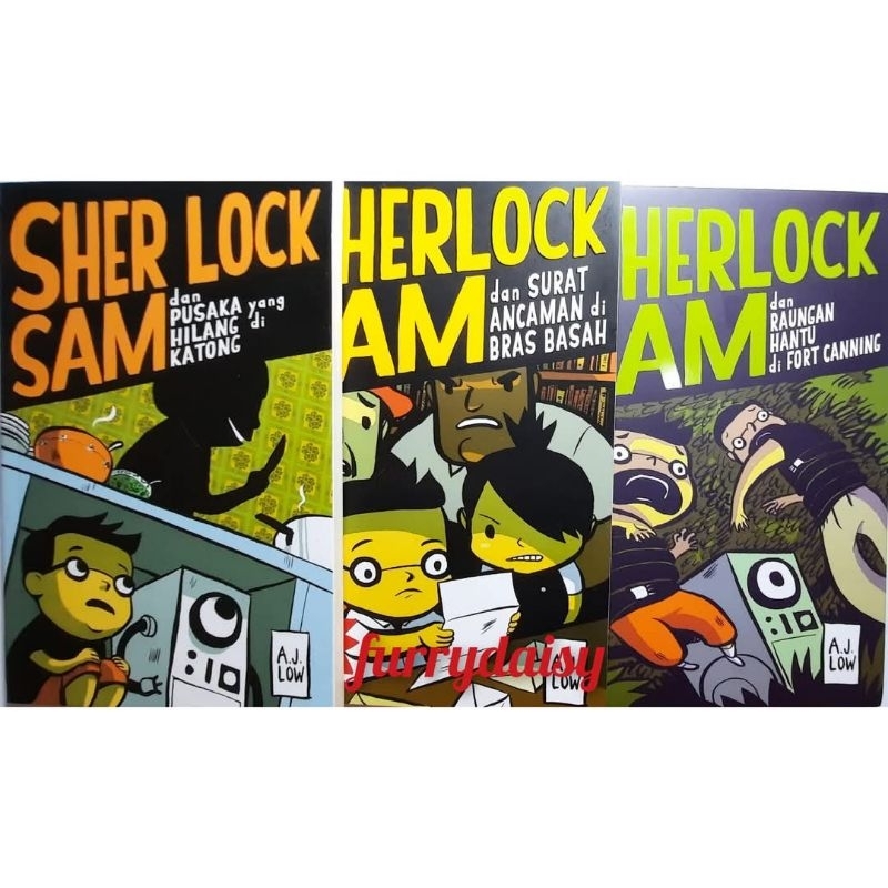Sherlock Sam - children's detective novel (set of 3 books) | Shopee ...