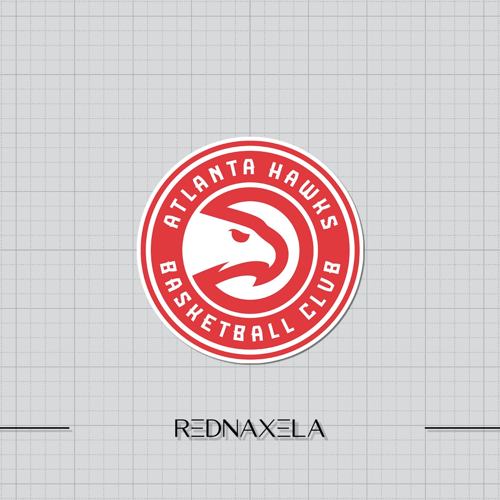 Atlanta Hawks NBA Vinyl Stickers Outdoor Suitcase Stickers Waterproof ...