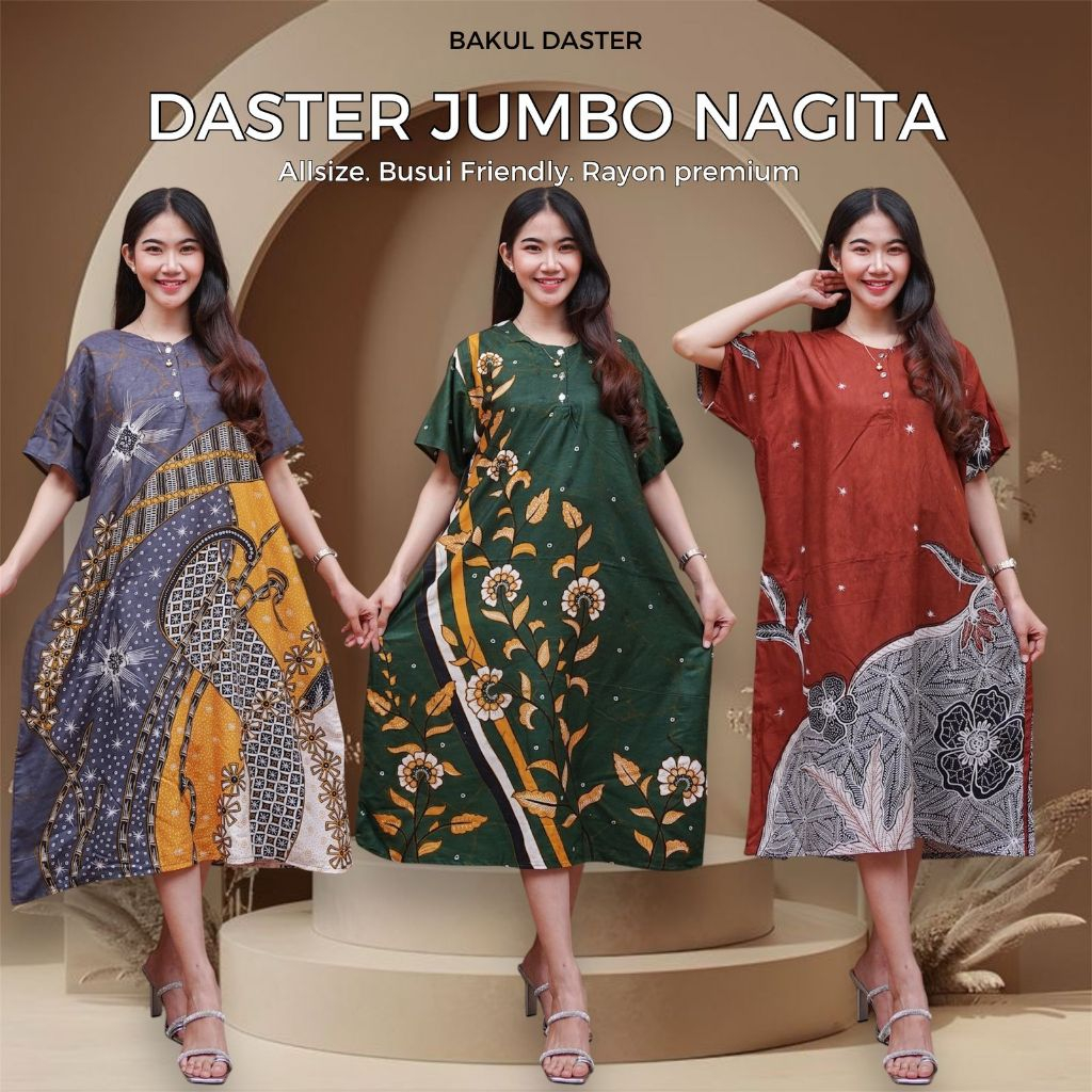 Jumbo Daster NAGITA Variant Busui Daster Beautiful Daster Sleepwear ...