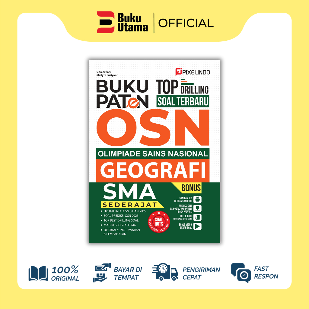 SMA/MA Geography OSN Patent Book (Covering Material, Discussion ...