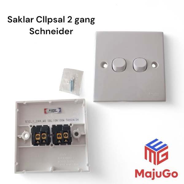 Schneider 2 Gang Clipsal Switch | Shopee Malaysia