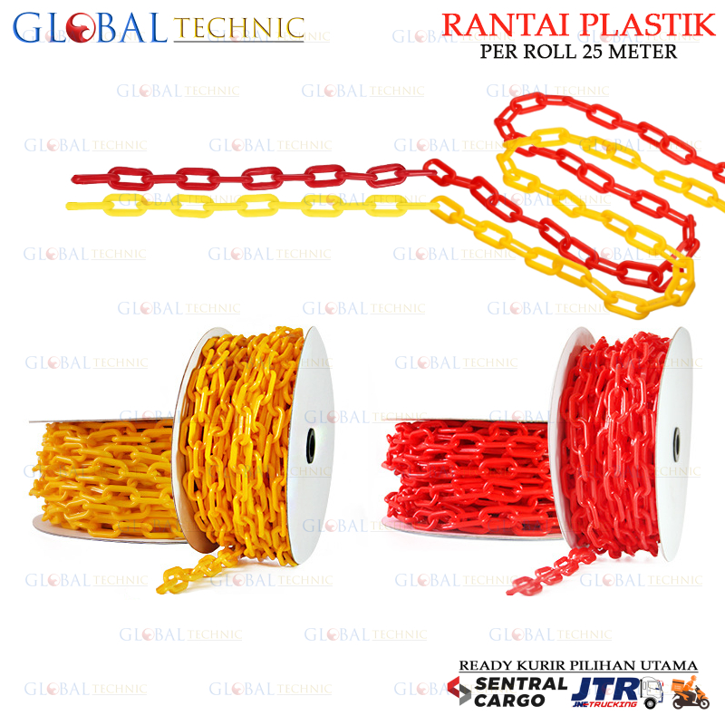 25m Plastic Chain / Traffic Cone Plastic Chain / Plastic Cone Chain ...