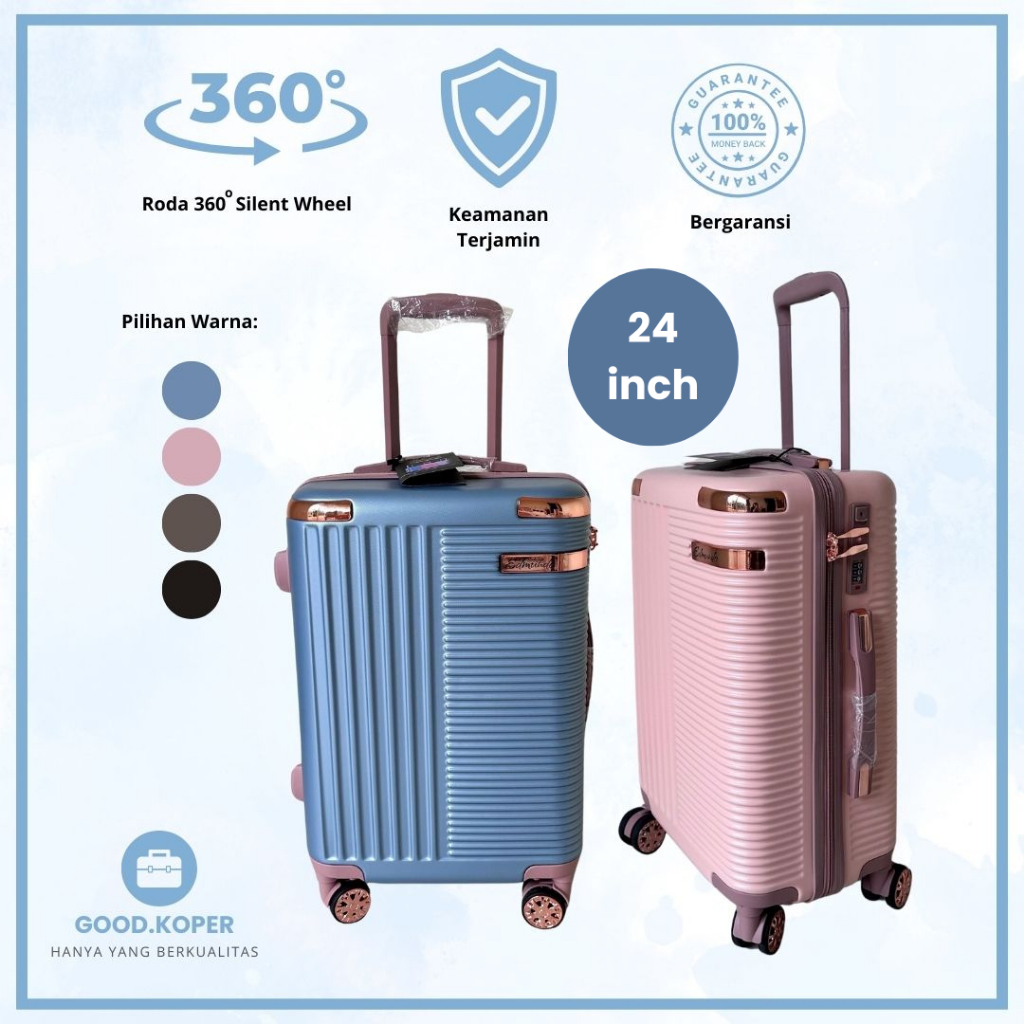 [GOOD.KOPER] Premium Suitcase 24 Inch LUGGAGE SIZE Fiber Material ...