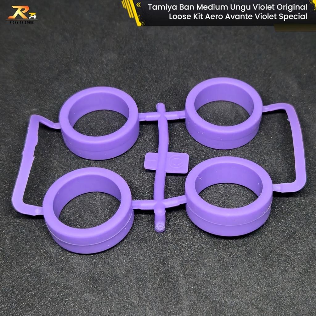 UNGU Tamiya Hard Medium Tires Purple Violet Original Loose Kit Aero ...