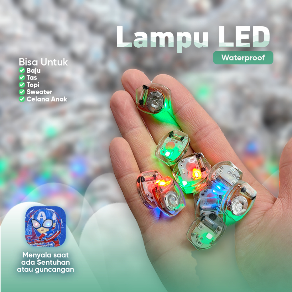 Led Lights for Clothes, Bags, Children's Hats | Motion & Press LED Lights | Clothes LED Lights ...