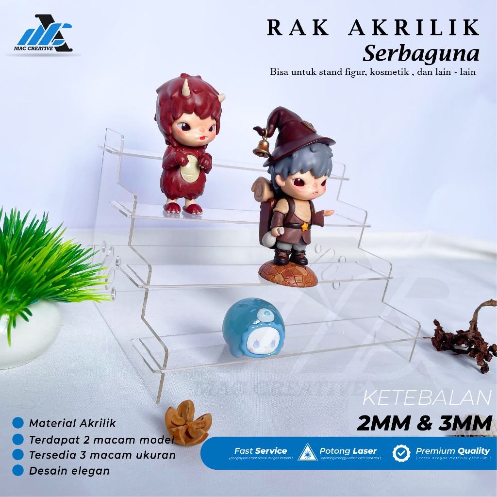Acrylic Action Figure Toy Display Stand - Multipurpose Acrylic Cosmetic ...