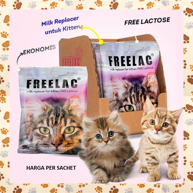 C86DD3 FREELAC Kitten Milk Sachet Powder Cat Milk Free Lactose Kitten ...