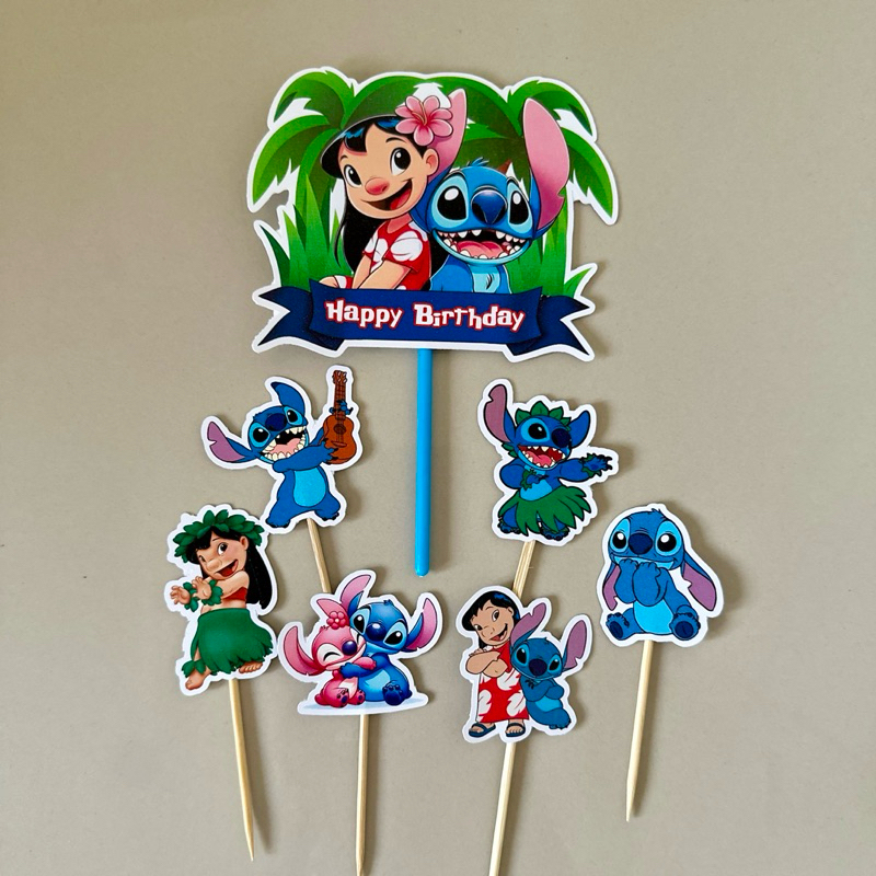 Lilo AND STITCH TOPPER (LA-001) / LILO AND STITCH CAKE TOPPER / LILO ...