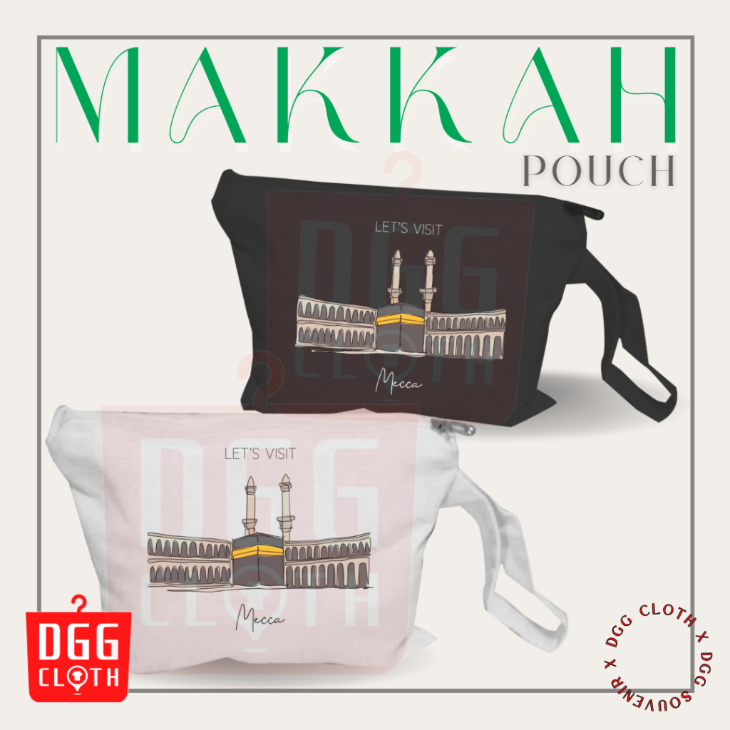 Dggcloth Pouch Souvenir Mecca Makkah Screen Printed Pouch by Saudi ...
