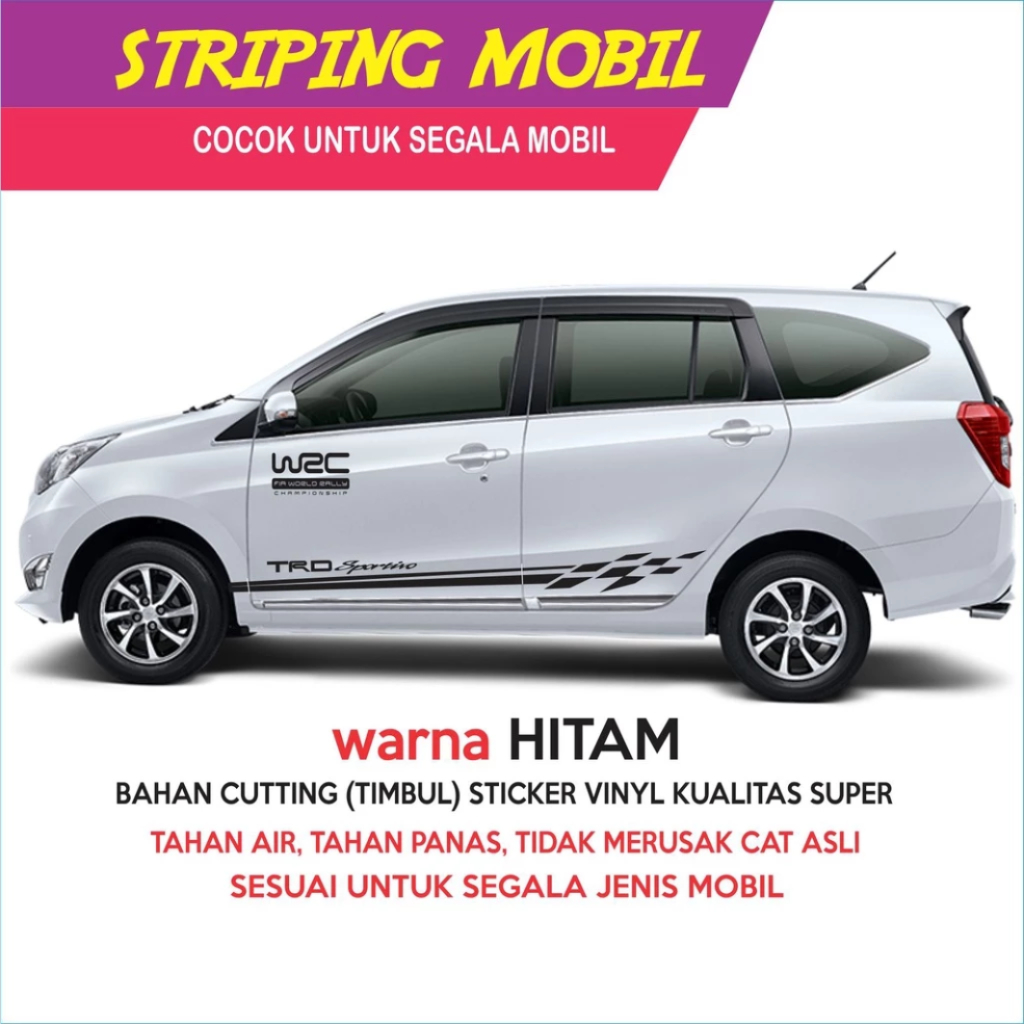 Custom car cutting list stickers for all types of stickers list of side ...