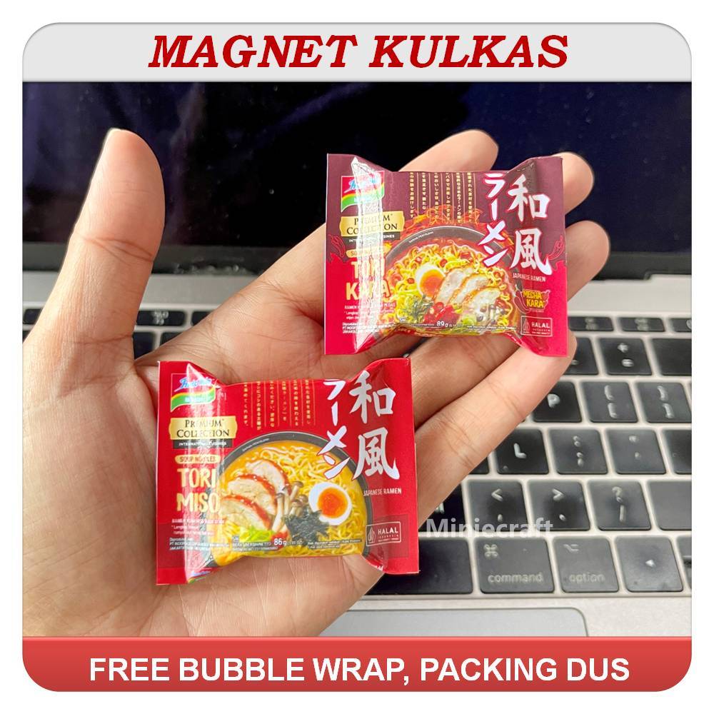 Miniature REFRIGERATOR MAGNET INDOMIE PREMIUM JAPANESE RAMEN NOODLE ...