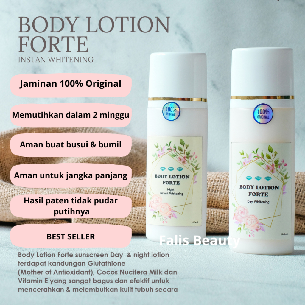 [ORIGINAL] HB FORTE INSTANT EXTRA WHITENING HANBODY WHITENING BODY ...