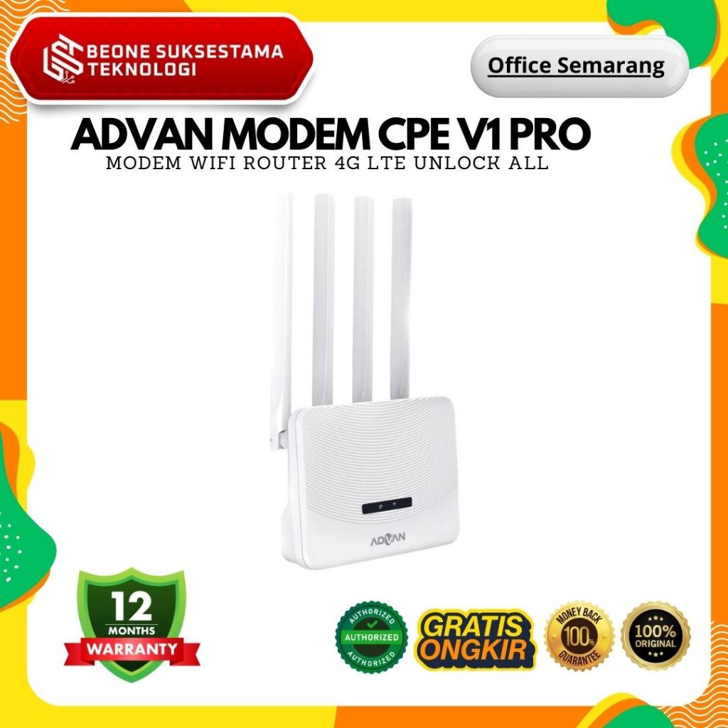 Advan CPE V1-PRO WIFI ROUTER MODEM 4G LTE Unlock All Operators | Shopee ...