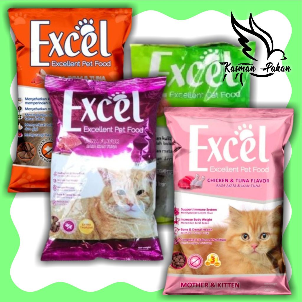 Excel Cat Food Chicken Tuna Flavor Triangular Donut Fish Shape | Shopee ...