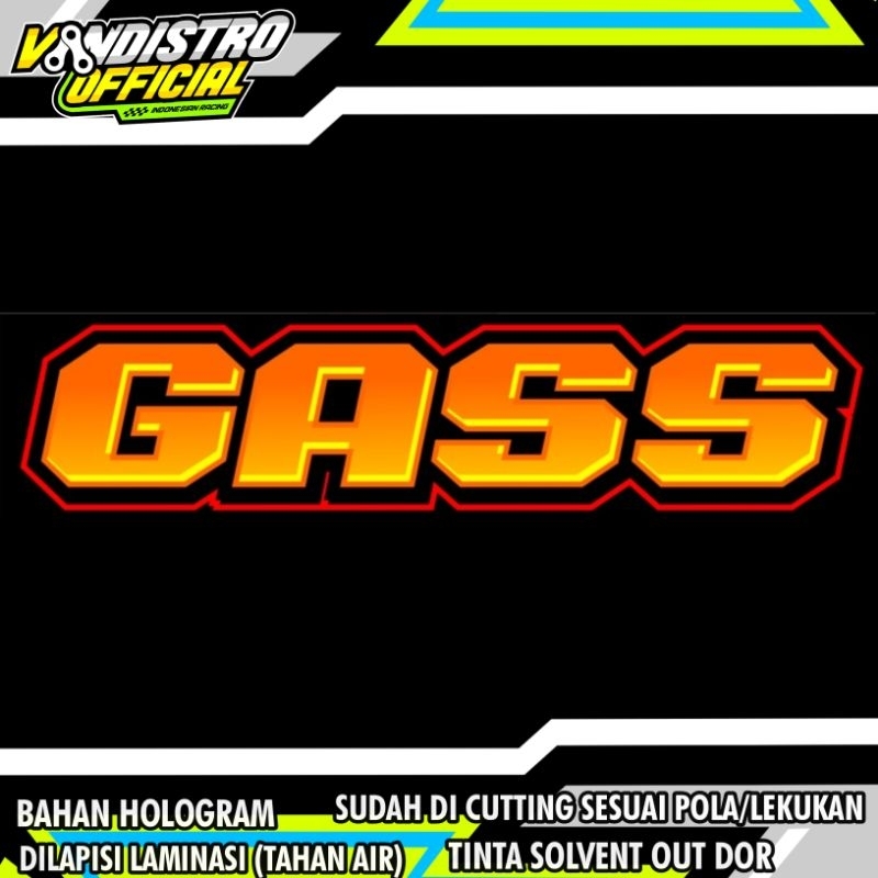 Gass ORANGE BOX Stickers DO NOT CUT | Shopee Malaysia