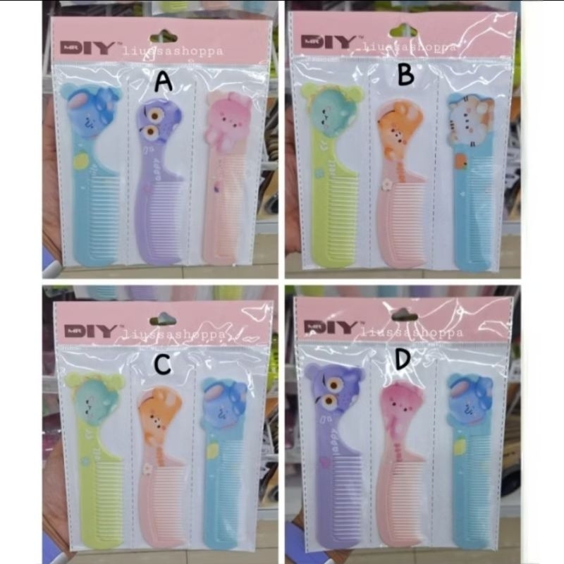 Mr DIY Comb - Hair Comb (3 pcs) | Shopee Malaysia
