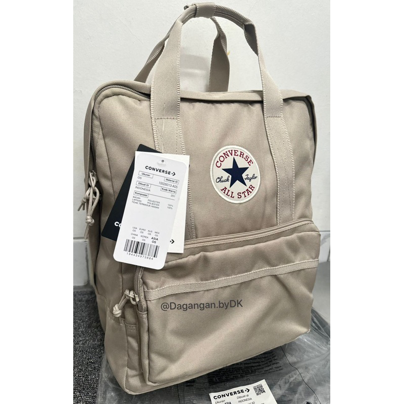 Original Converse Backpack Bag, Official Item, 100% Original Cream ...