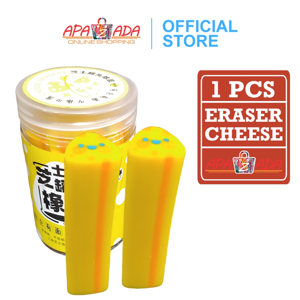 Apazada - Cute Pencil Eraser [1 Pcs] / Cheese Eraser / Cheese Pencil ...