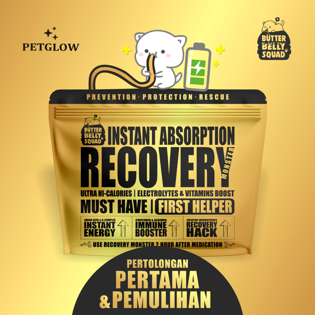 Recovery Monster Cat Recovery by Petglow x Butter Belly Squad Immune ...