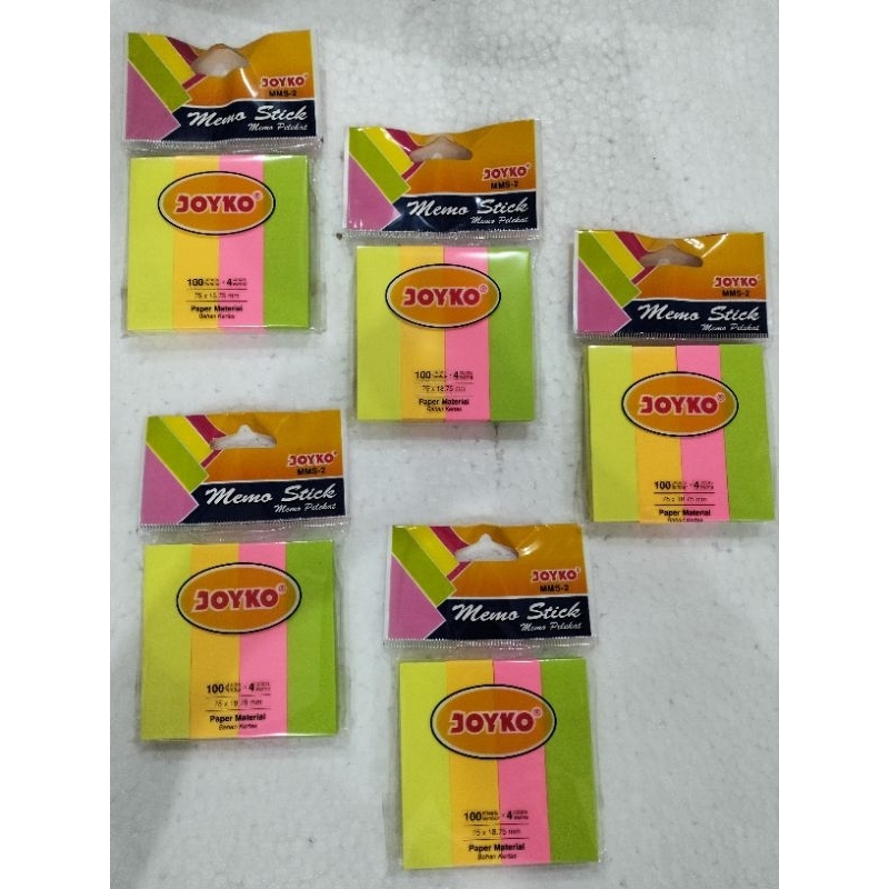 Stick NOTES MMS 2 BRAND JOYKO STICK NOTES MEMO SMALL NOTES | Shopee ...