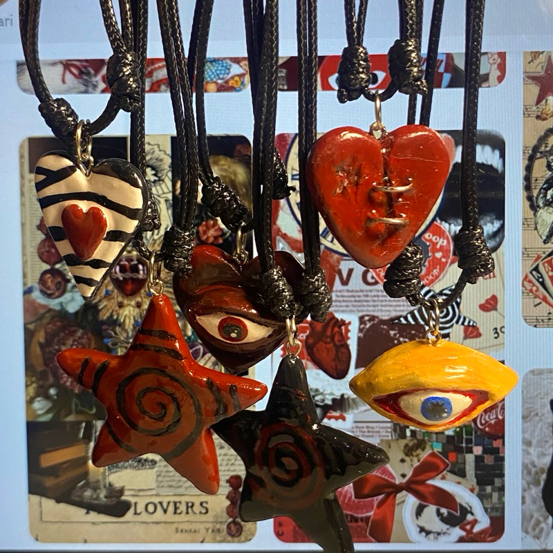 Goth Necklace Clay || Necklace Gothic Clay | Shopee Malaysia