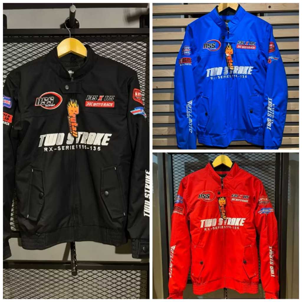 MERAH Brutal Two Stroke Jacket Rx Series Vol 4 Black Red 2-Strokebiru ...