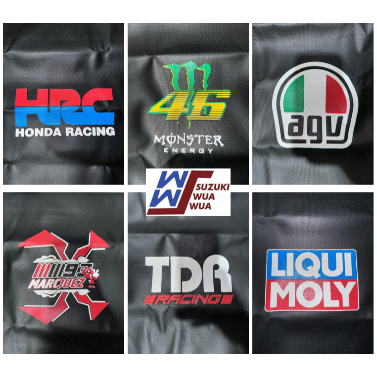 LEATHER MOTORCYCLE SADEL SEAT MARC MARQUEZ VARIATION HONDA RACING TEAM ...