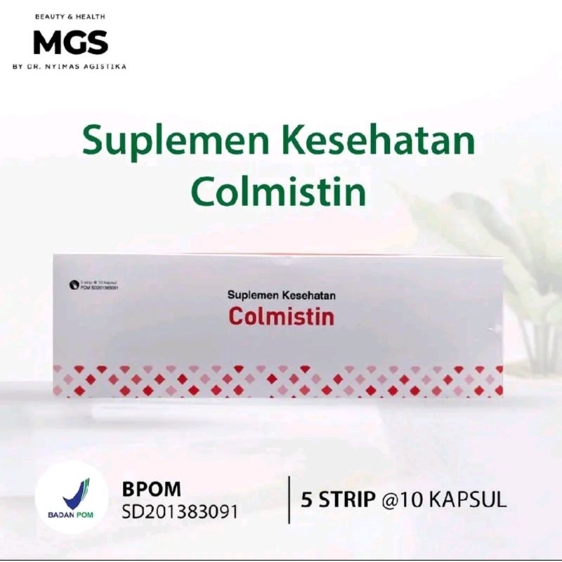 COLMISTIN (1 Strip / 10 Capsules) Contains Astaxanthin, collagen, Vit ...
