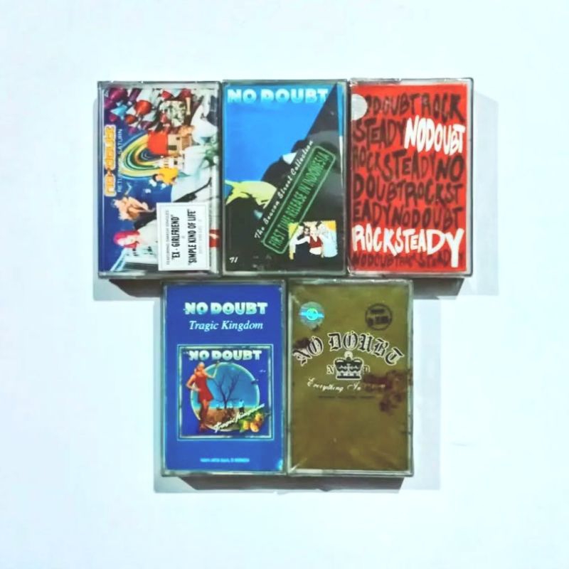 NO DOUBT tape cassette - tragic kingdom - rock steady - everything in time - the singles 1992 ...