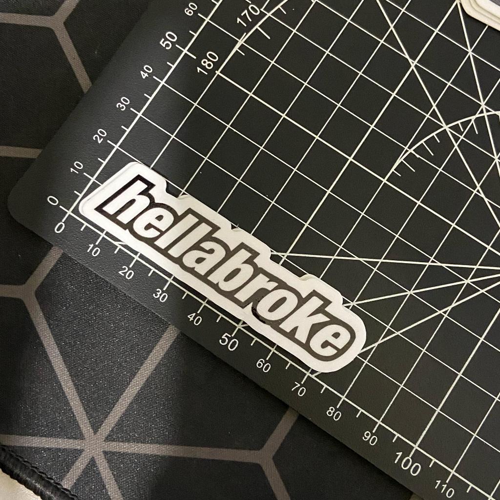 [Unit Sticker] HELLABROKE aesthetic sticker || HELLA BROKE brand ...