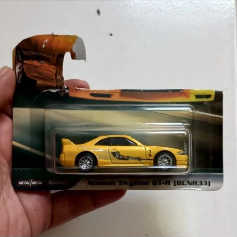 Hot wheels nissan skyline gt-r (bcnr33) r33 fast & furious premium ...