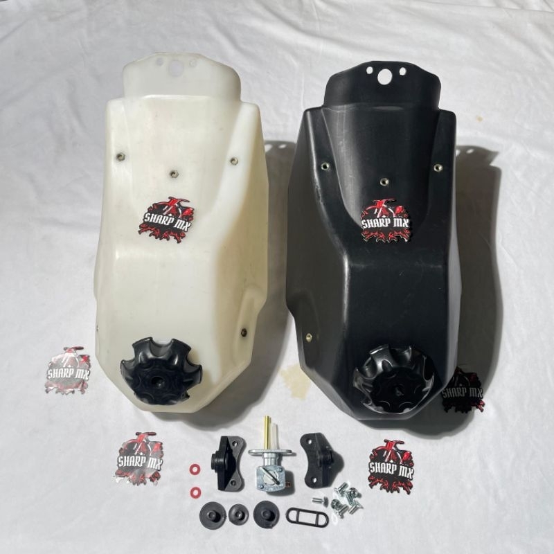 HITAM PUTIH Plastic TANK KLX 150 BF LGS DTRACKER 150 NEW OLD PNP ...