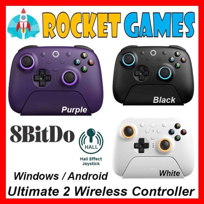 8Bitdo Ultimate 2 Wireless Controller for Windows & Android Hall Effect Joystick | Shopee Malaysia