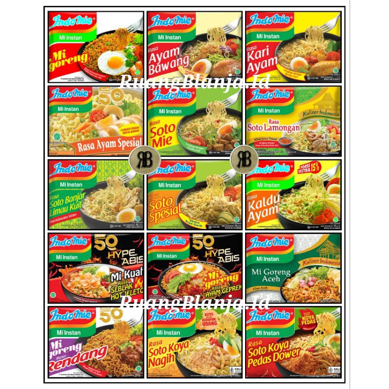 Indomie All Variants of instant noodles | Shopee Malaysia