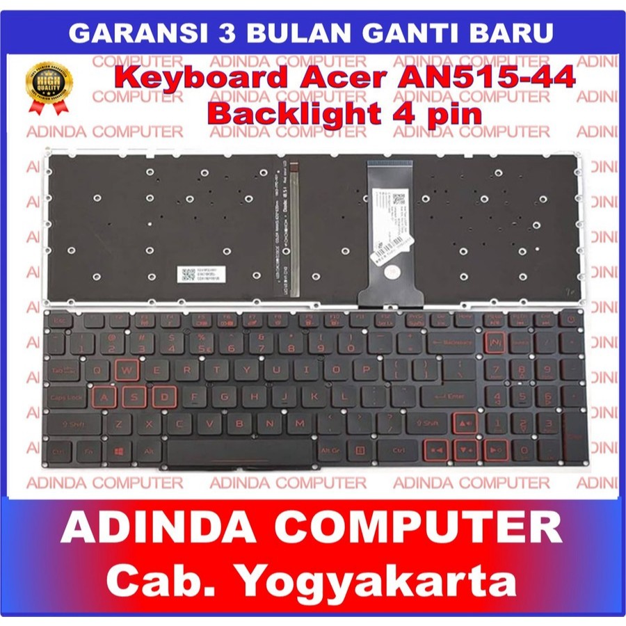 Acer Nitro 5 AN515-44 Nitro 7 AN715-51 RGB Backlight Backlite Keyboard ...