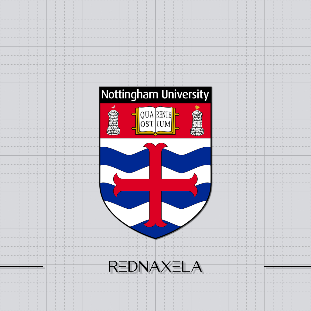 University of Nottingham Shield Vinyl Sticker Logo Outdoor Waterproof ...
